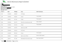 Semi Truck Maintenance Log